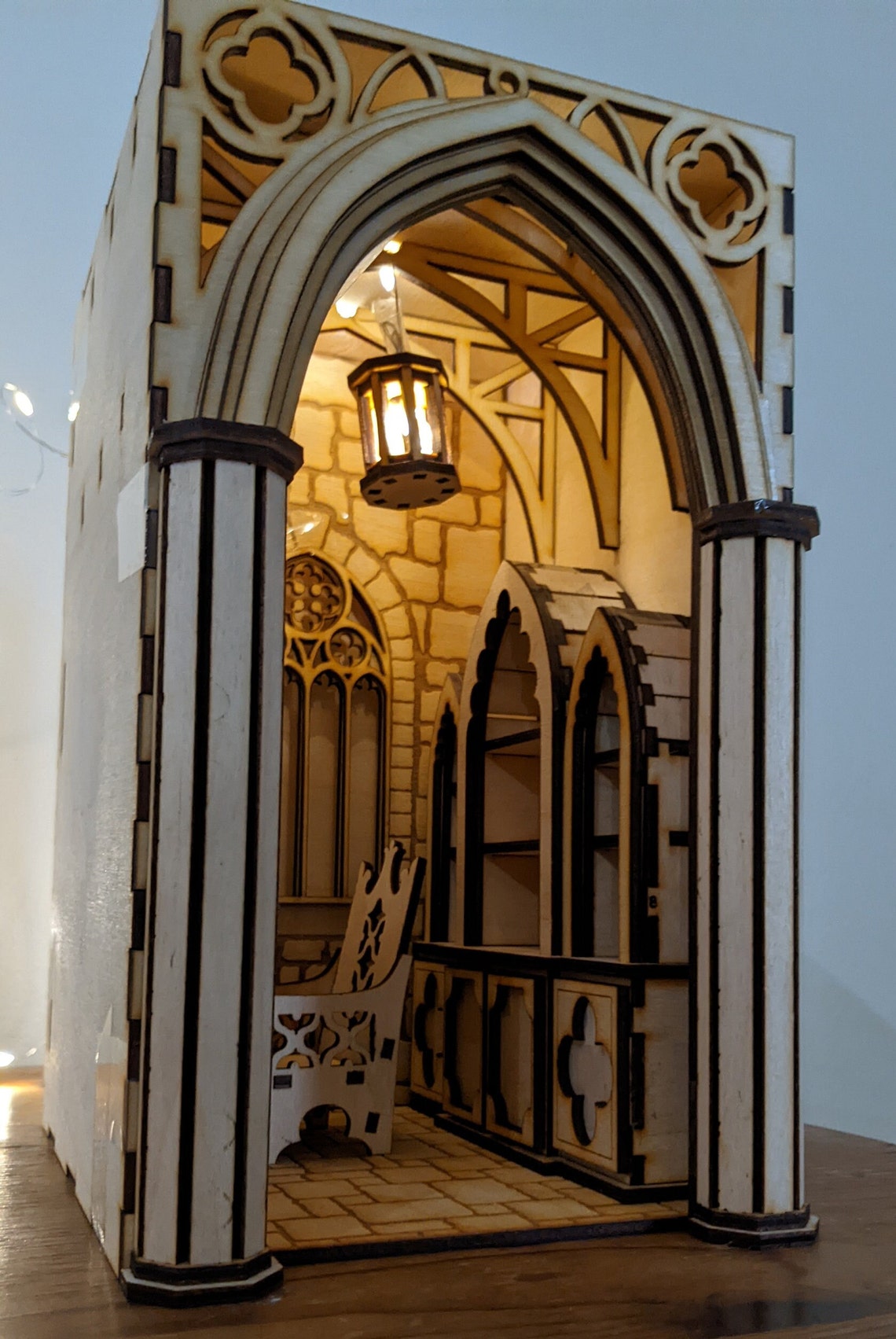 Book Nook SVG Laser Cut Digital File Castle Study Book Nook - Etsy ...