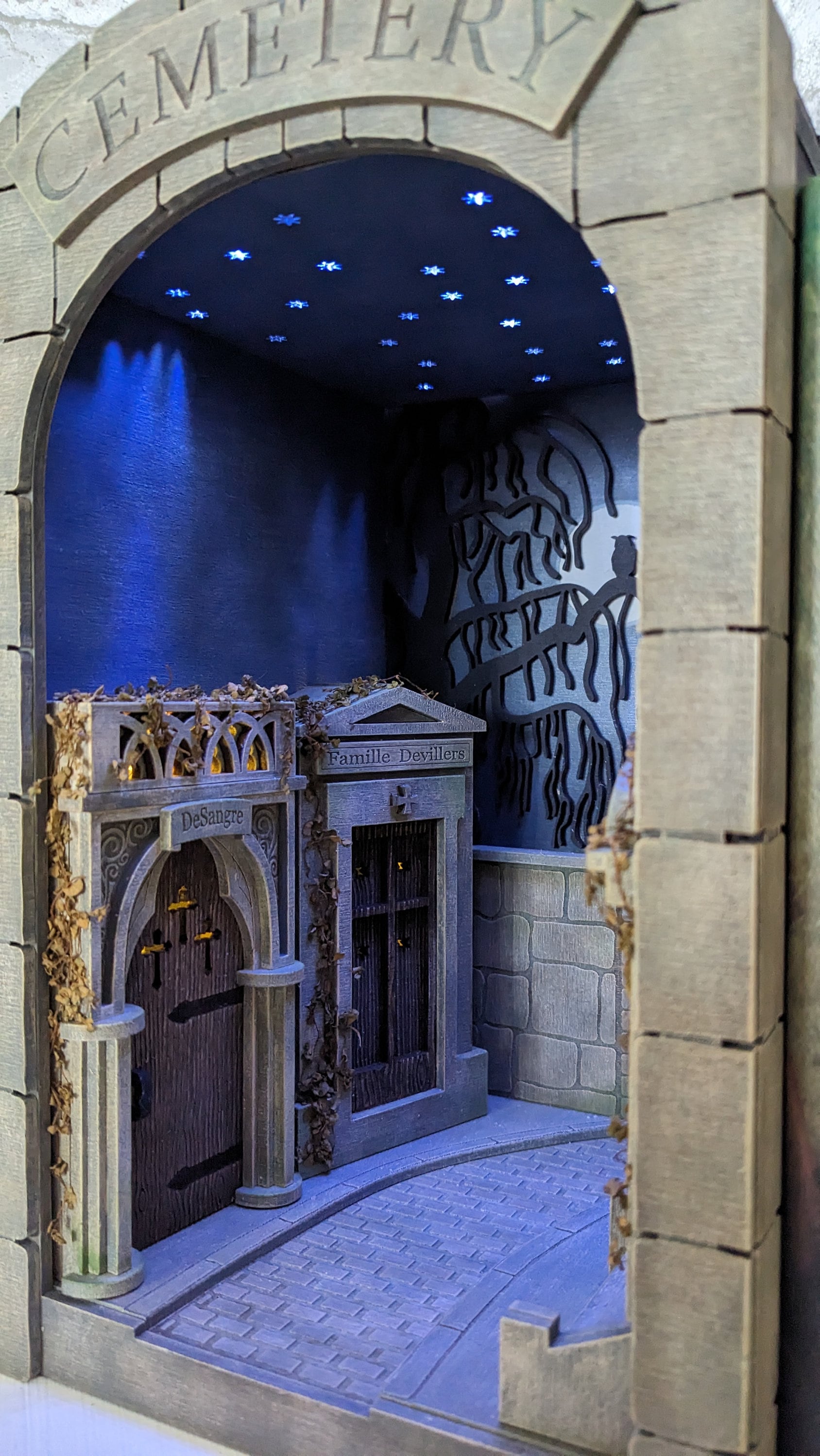 Book Nook DIY Kit Gothic Crypt Book Nook DIY Kit Cemetary - Etsy