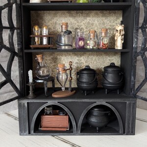Witches' Potion Cabinet Book Nook SVG Fie, Apothecary, Curiosity ...