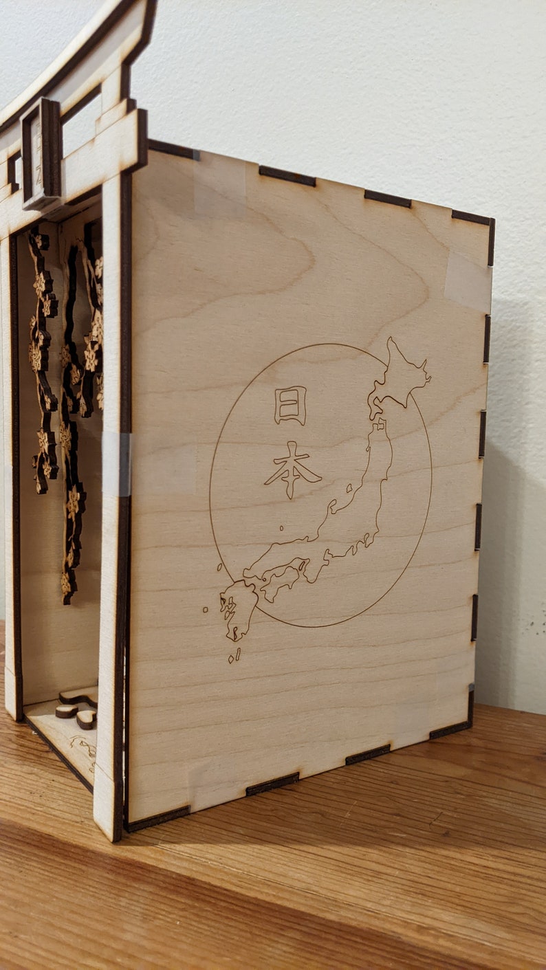 Japanese Book Nook / DIY Kit / Shelf Insert / Diorama - Etsy