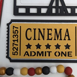 Movie Night Tiered Tray SVG / Movie Night Signs Digital Download File ...