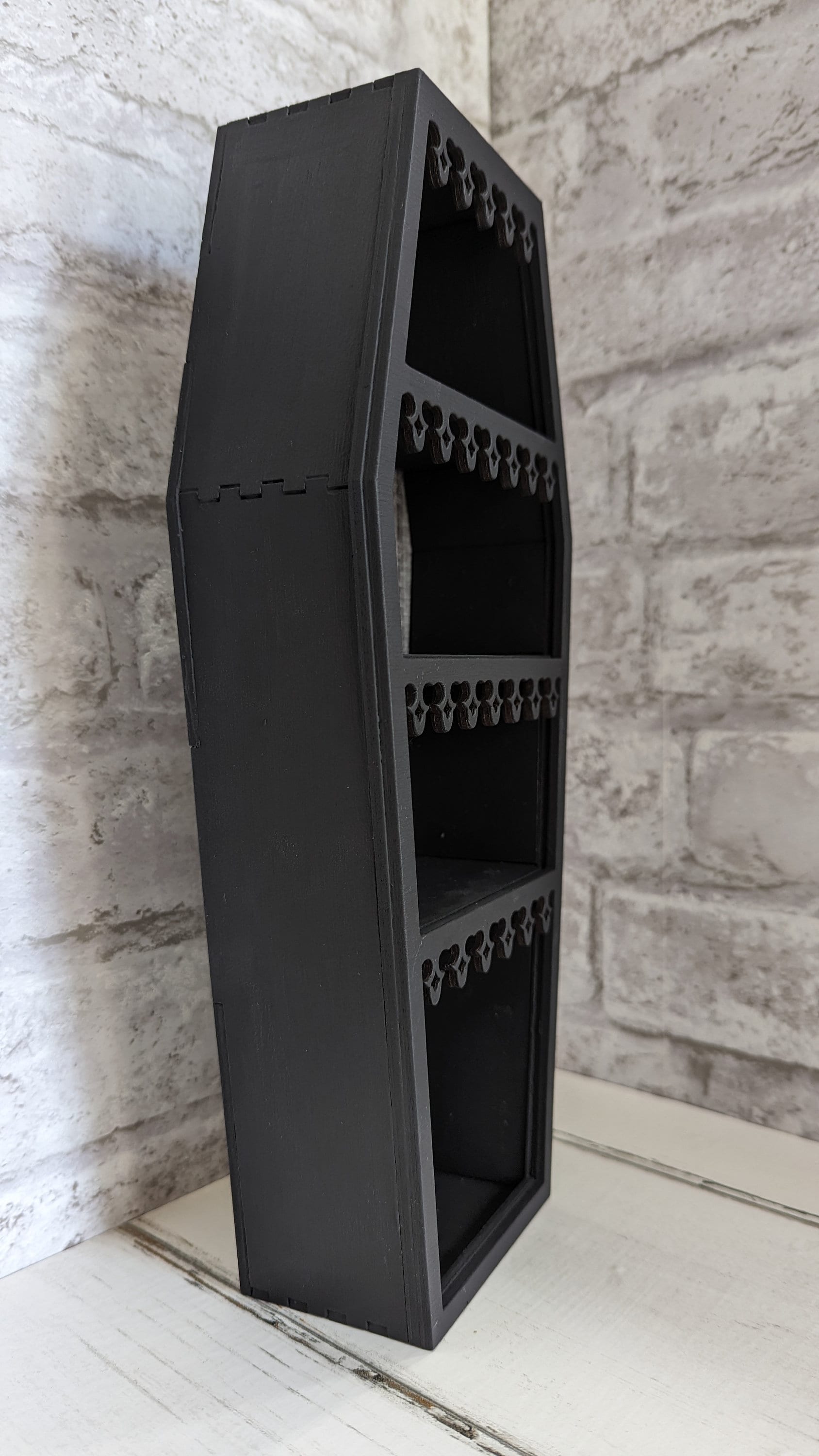 Gothic Coffin Curiosity Shelf DIY Kit, Coffin Apothecary Shelf DIY Kit ...