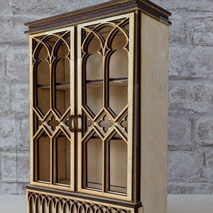 Gothic Curio Cabinet Book Nook Kit / Potions Cabinet Book Nook Shelf ...