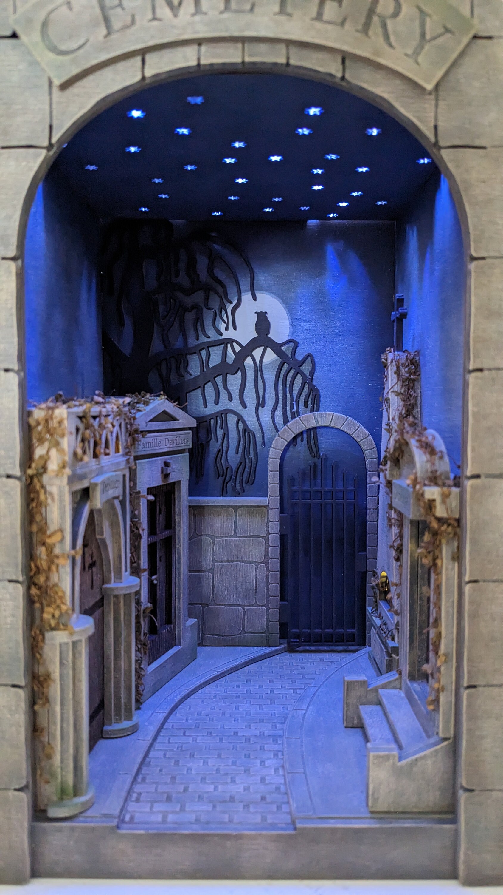 Book Nook DIY Kit Gothic Crypt Book Nook DIY Kit Cemetary - Etsy