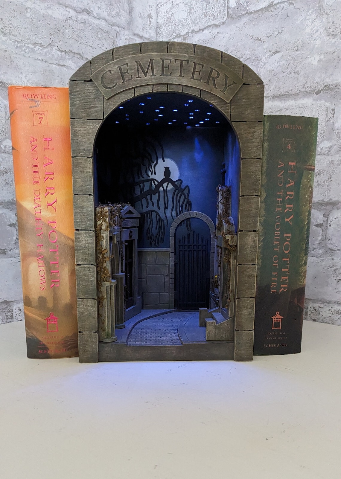 Book Nook DIY Kit Gothic Crypt Book Nook DIY Kit Cemetary - Etsy
