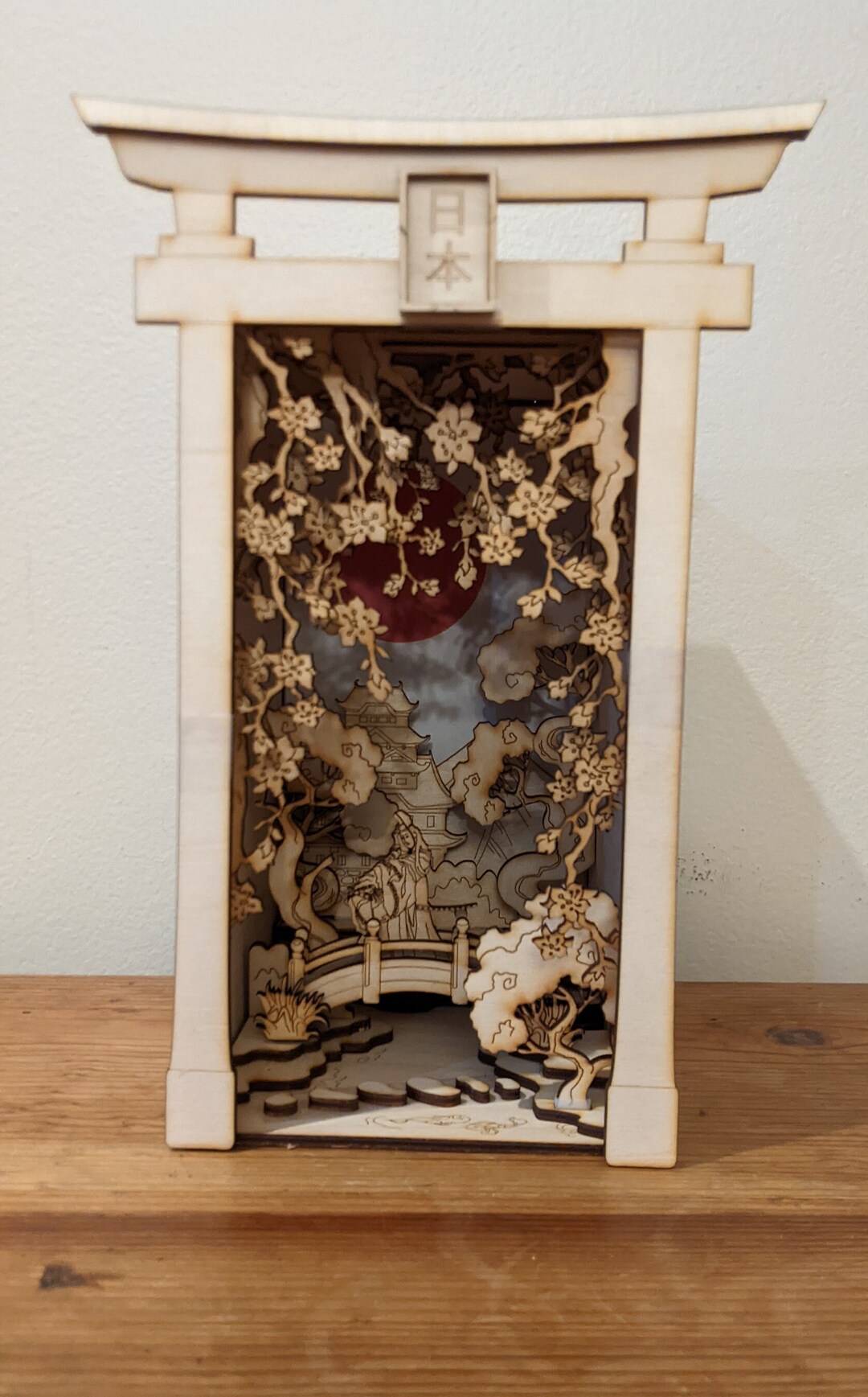 Japanese Book Nook / DIY Kit / Shelf Insert / Diorama - Etsy