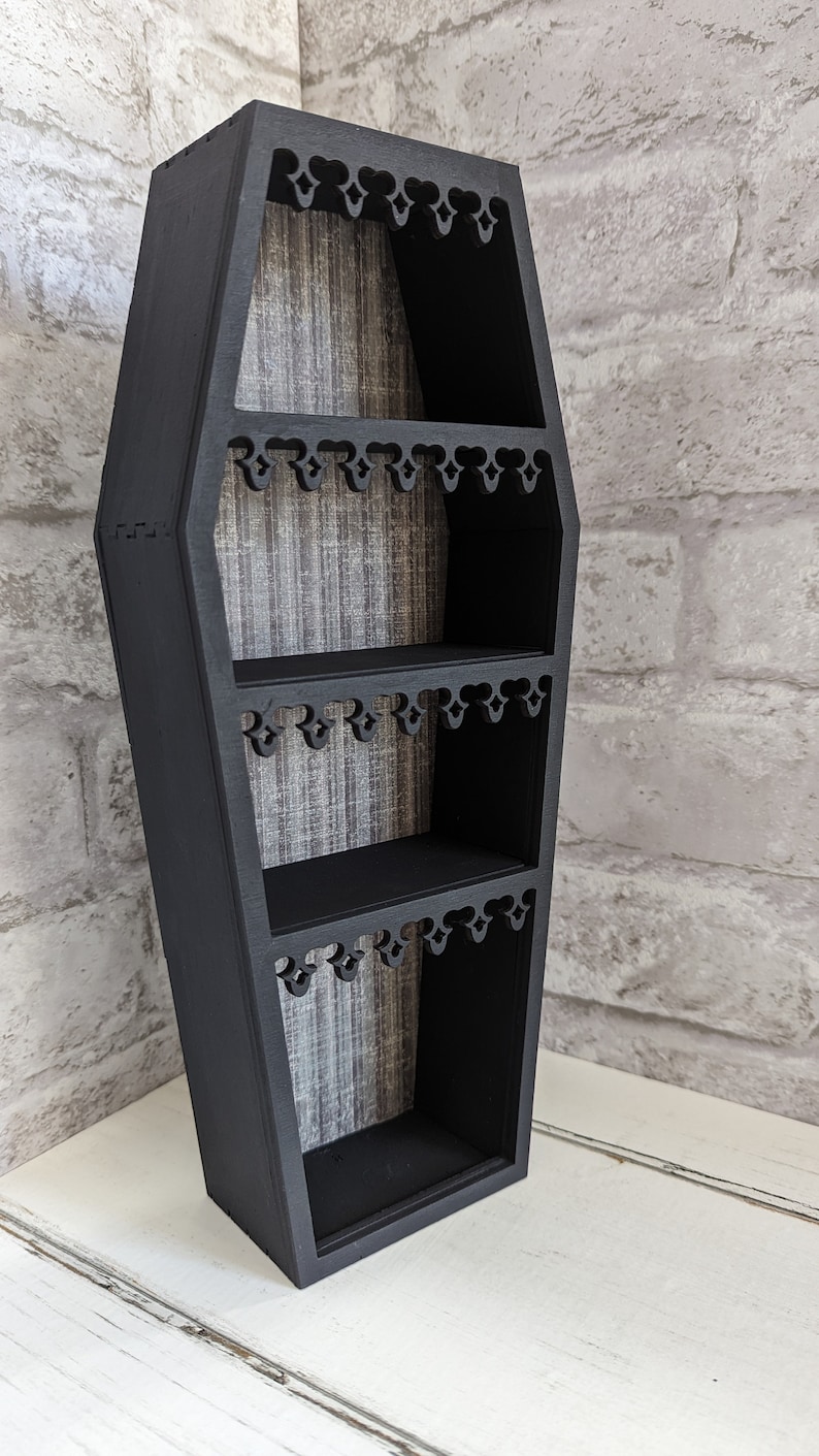 Gothic Coffin Curiosity Shelf DIY Kit, Coffin Apothecary Shelf DIY Kit ...