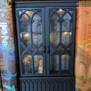 Gothic Curio Cabinet Book Nook Kit / Potions Cabinet Book Nook Shelf ...