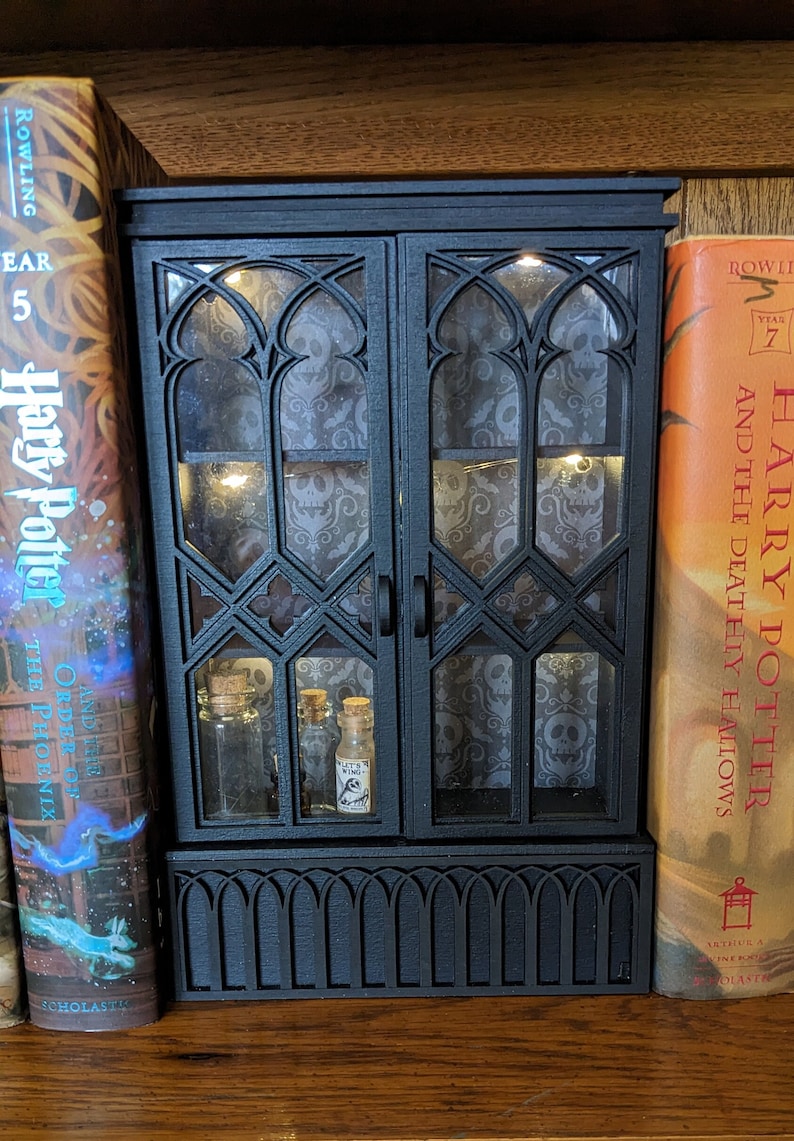 Gothic Curio Cabinet Book Nook Kit / Potions Cabinet Book Nook - Etsy