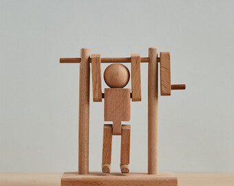 Wooden Acrobat Toy - Etsy