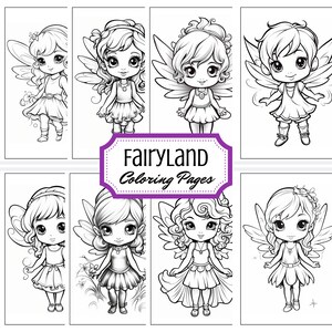 Fairyland Coloring Book | Adults | Kids | Instant Download | Printable ...