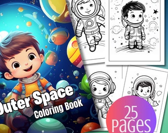 10 Printable Adults, Teens Coloring/colouring Pages of Space ...