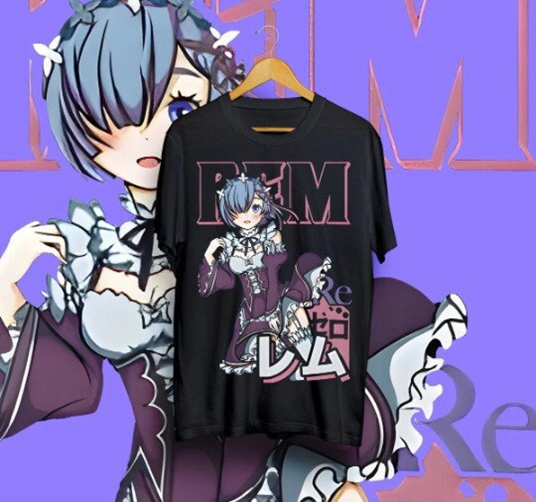 Re:zero Shirt, Re Zero T-shirt, Emilia, Ram, Subaru, Japanese, Manga ...