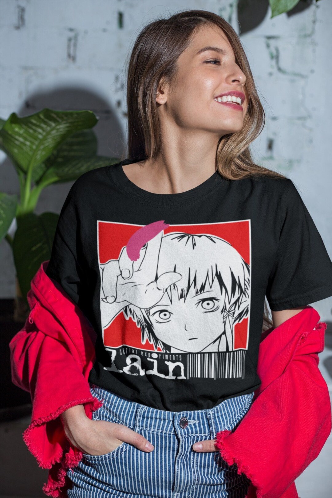 UNISEX, Serial Experiments Lain T Shirt, Science Fiction Anime Graphic ...