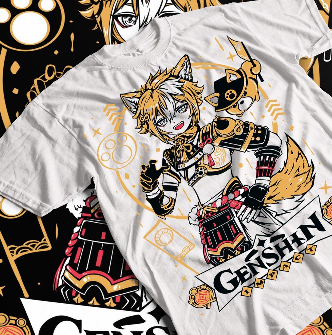 Unisex Gorou Unisex Genshin Impact Gorou Unisext-shirt,gorou,anime ...