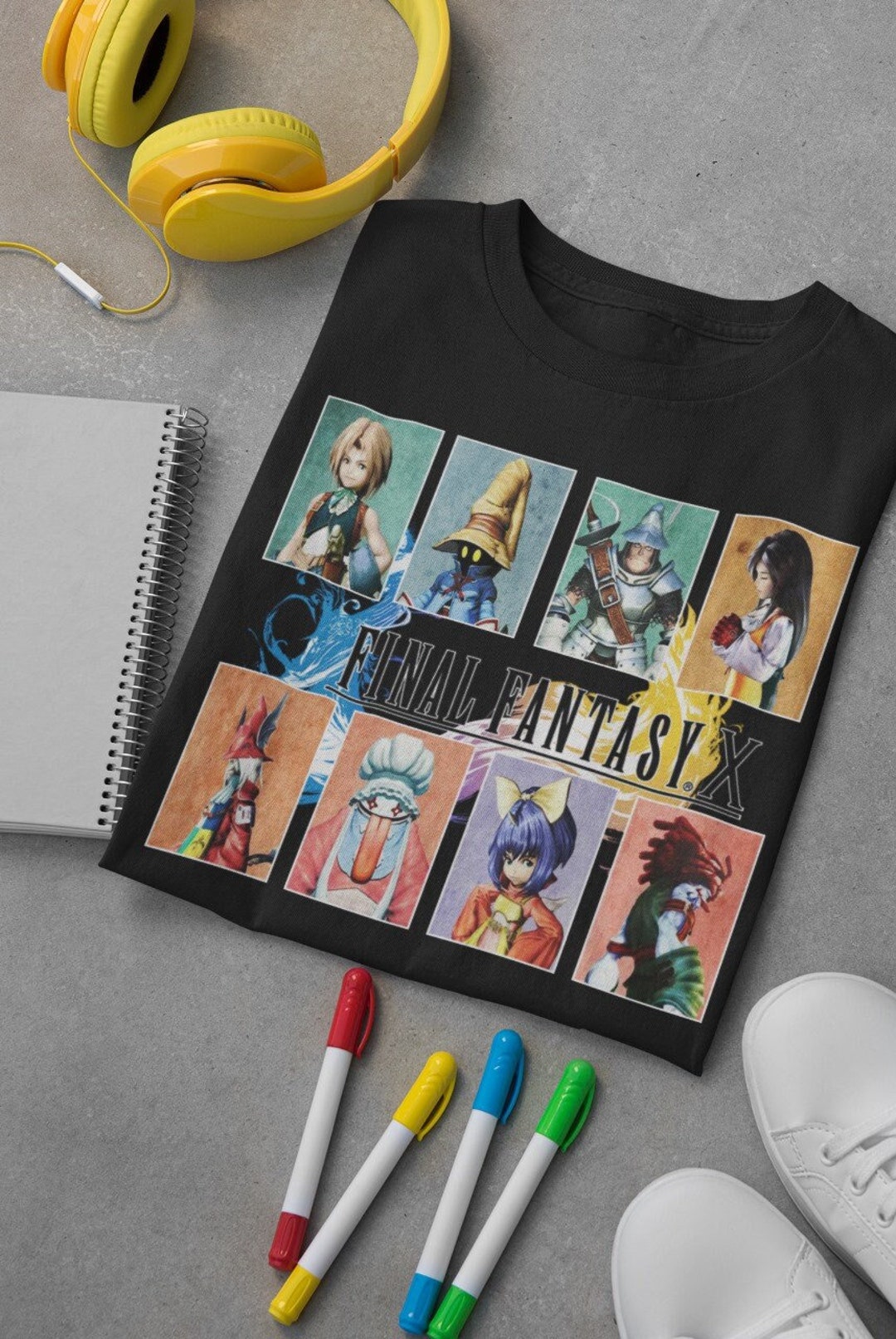 Fantasy Final Seven Final Fantasy X Feroes Gaming T-shirt, Anime Waifu ...