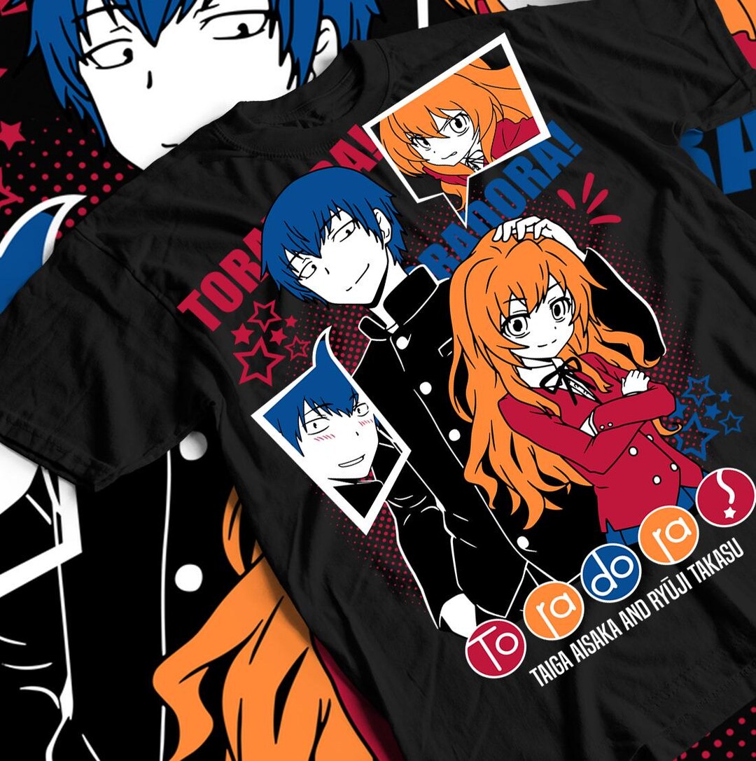 Toradora Shirt, Taiga and Ryuuji, Taiga Aisaka Shirt, Ryuuji Takasu ...