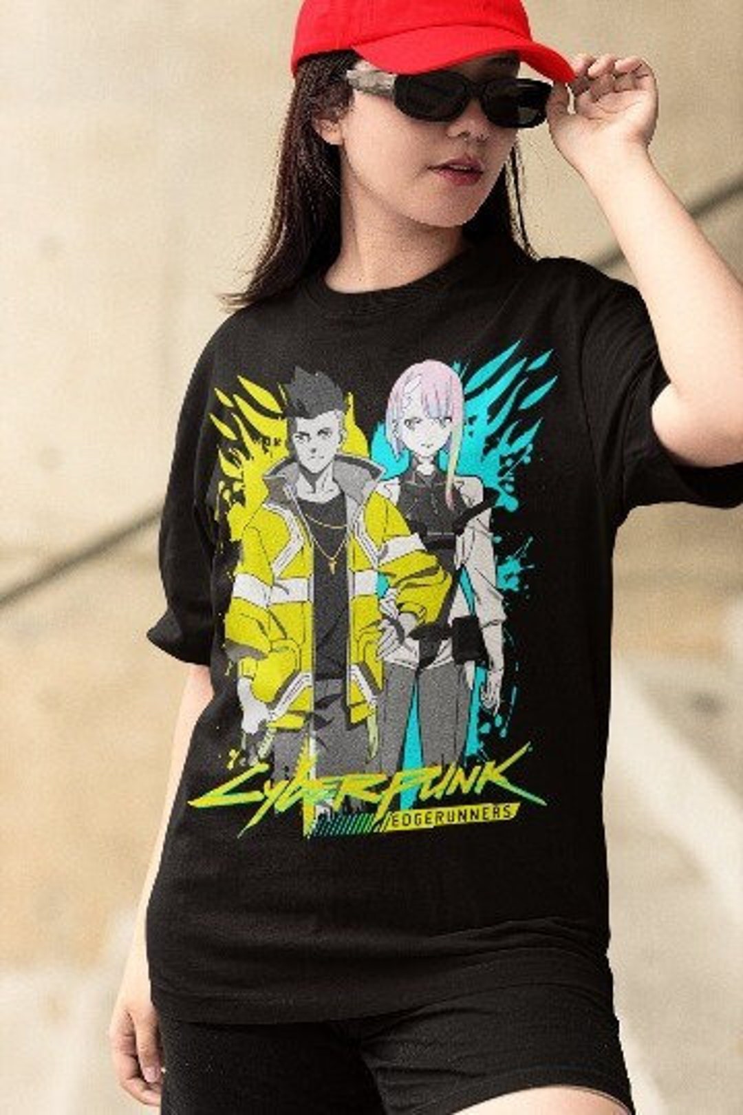 Cyberpunk Edgerunners Shirt, Edge Runners DAVID & LUCY Neon Shirt ...