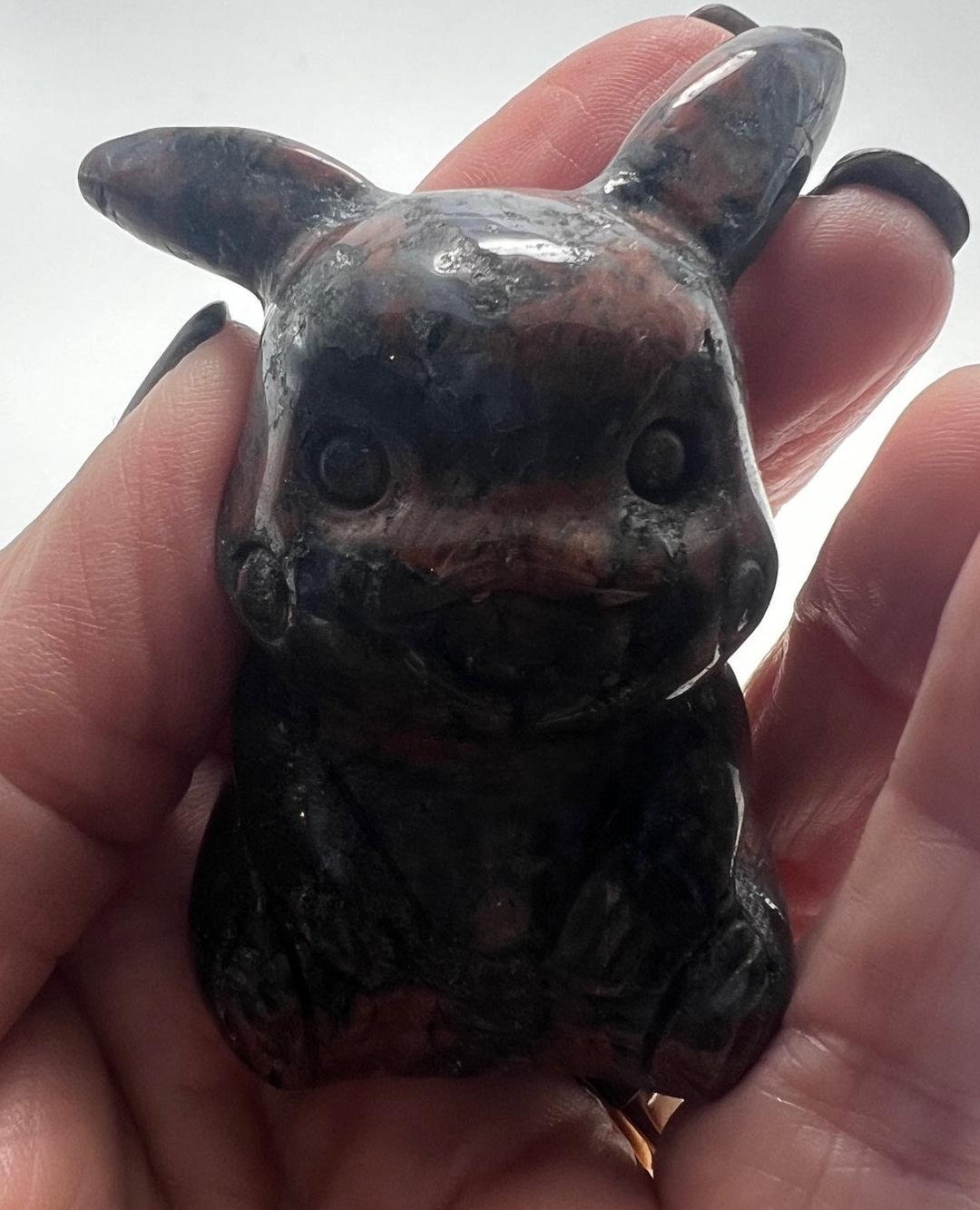 Natural Stone Red Obsidian Pikachu Got to Catch 'em All - Etsy