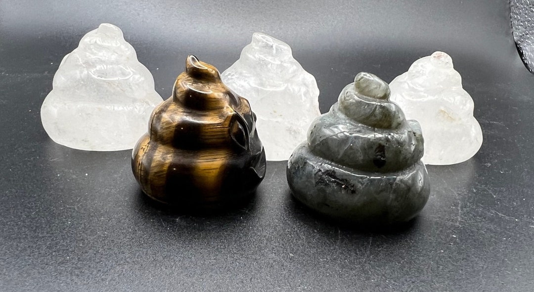 Natural Stone Poop Emoji Carving in Your Choice of Materials. - Etsy