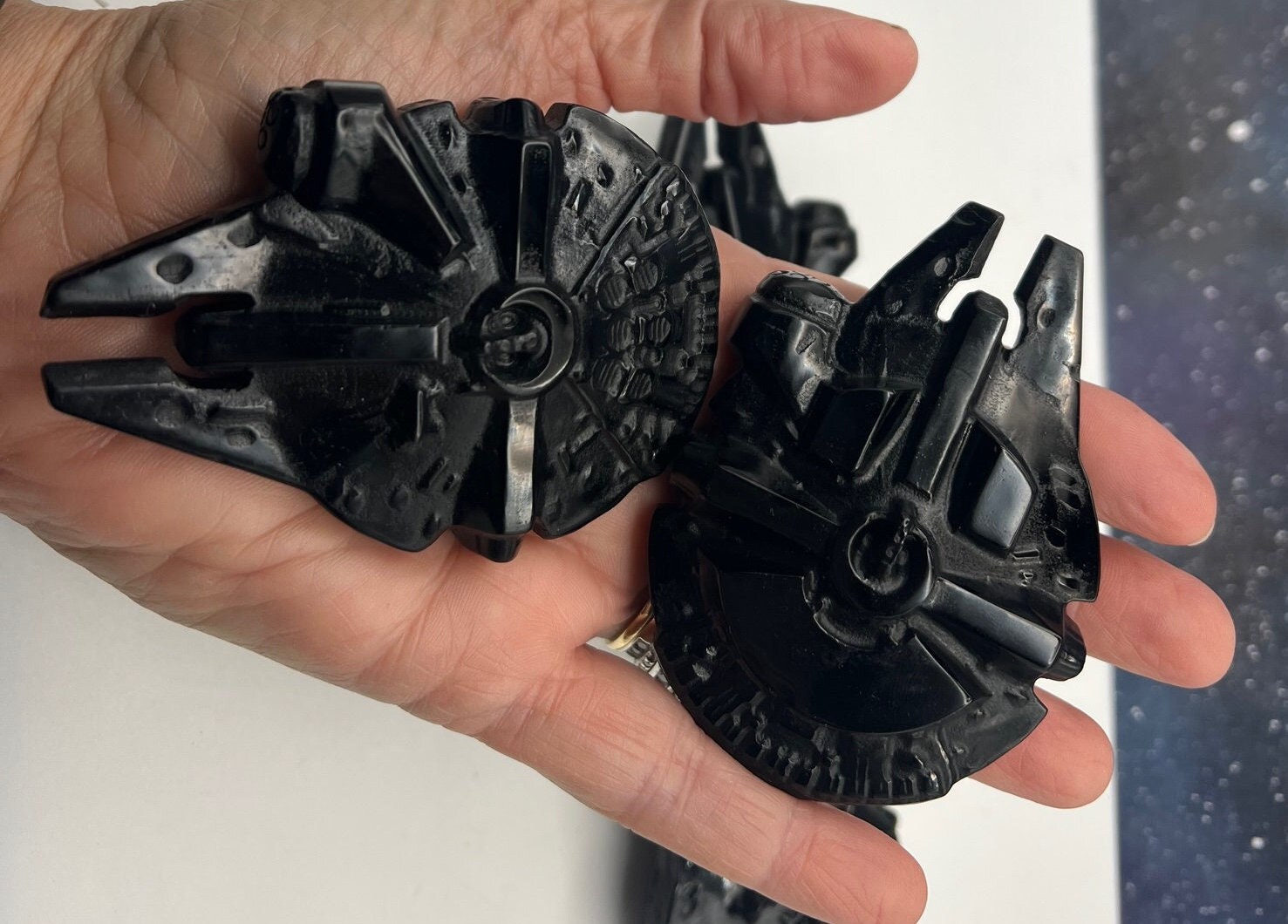 Natural Stone Millennium Falcon Carving Great Gift for the - Etsy