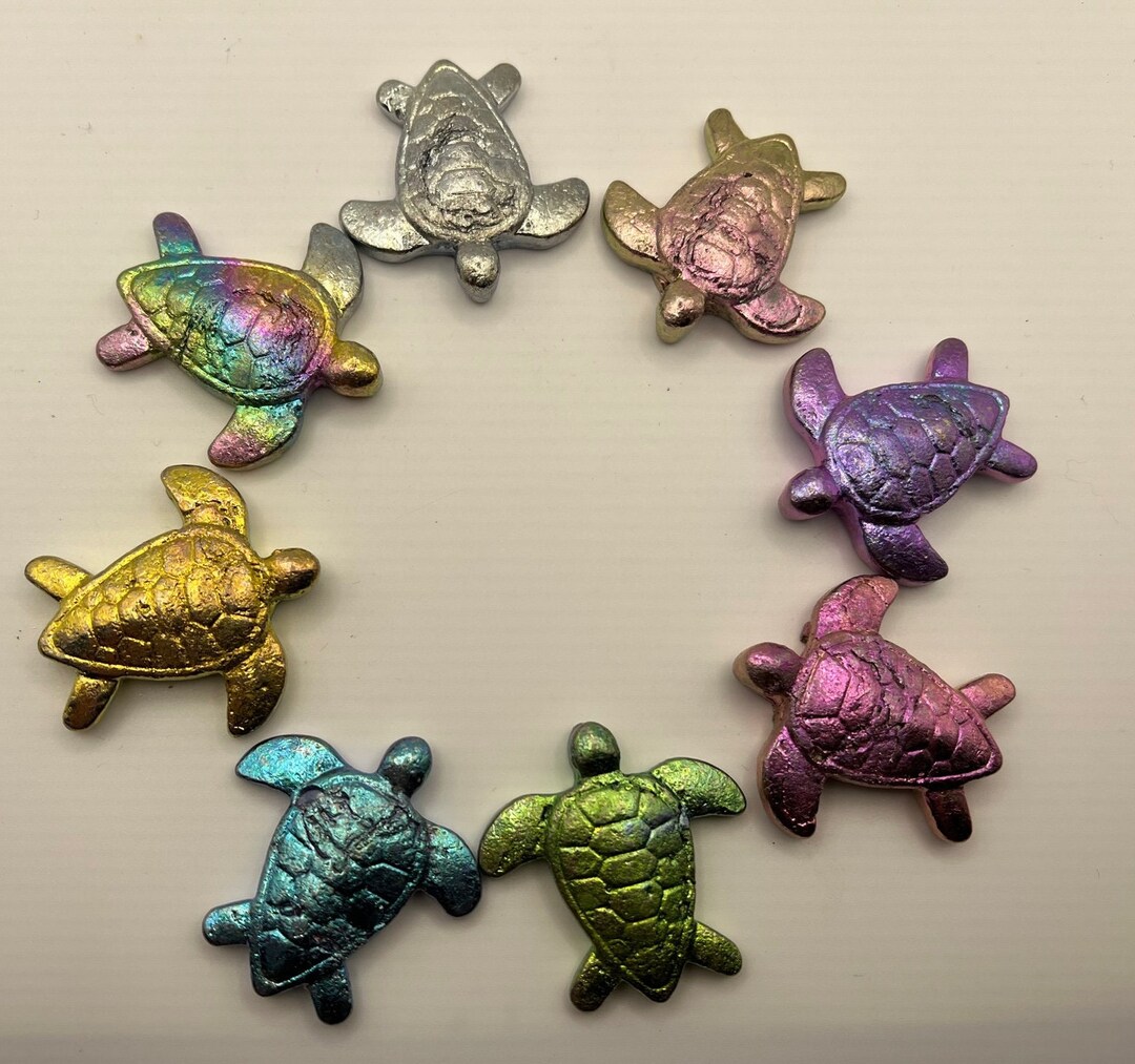 High Quality Bismuth Sea Turtle Sculpture - You Choose the Color! - Etsy