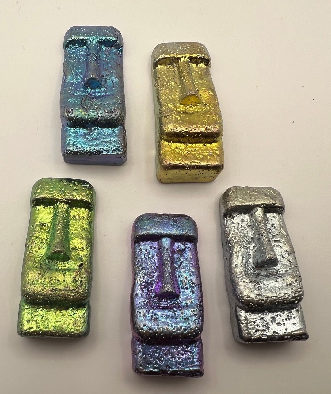 High Quality Bismuth Stonehenge Face Sculpture - You Choose the Color ...