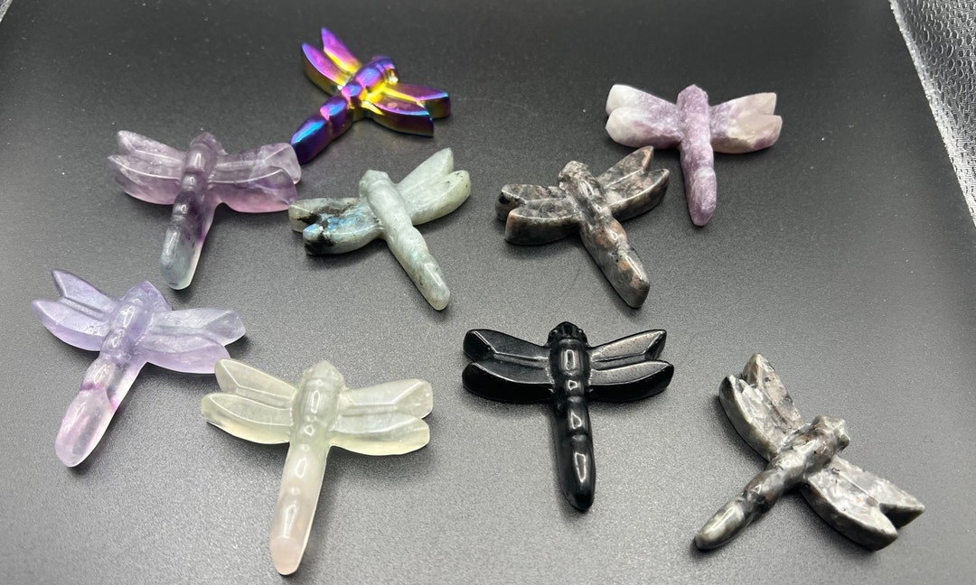 Stone Dragonfly Carving - You Choose the Material! - Etsy