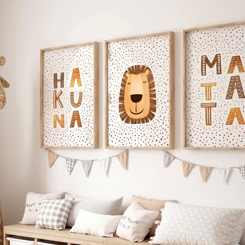 Custom Boho Jungle Animal Wall Décor Safari Nursery Art Print - Etsy