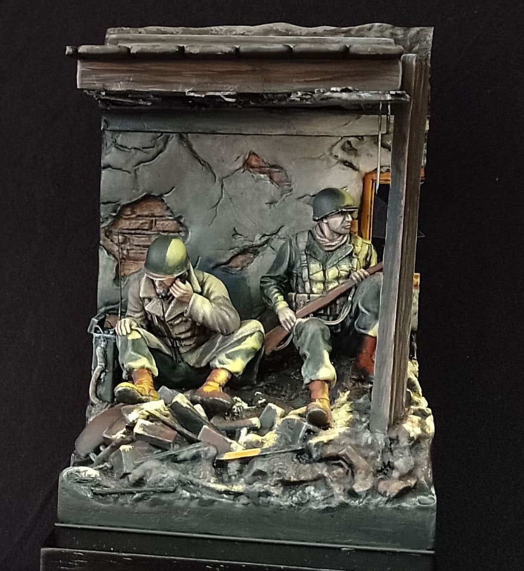 Resin Kit Model Unpainted 'hell in the Ardennes' 1/24 Scale Unpainted ...