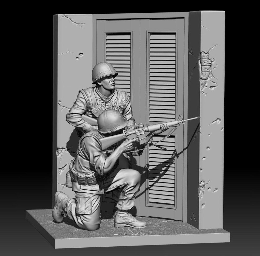 3d Resin Model Kit USMC Hue 1/35 Scale Resin Figure Vietnam Unpainted ...