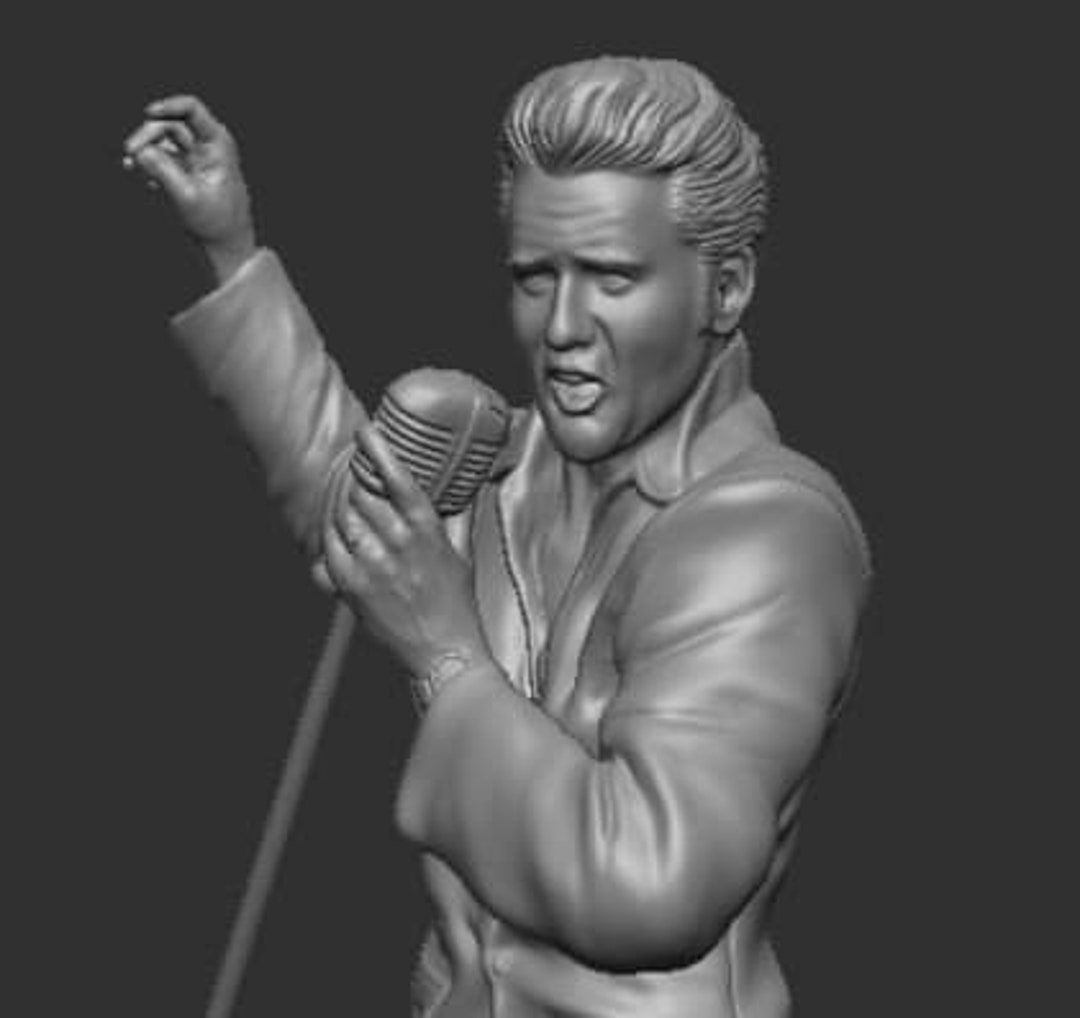 Elvis Presley Bust 3d Printed Statue Rock and Roll Item Home Decor ...