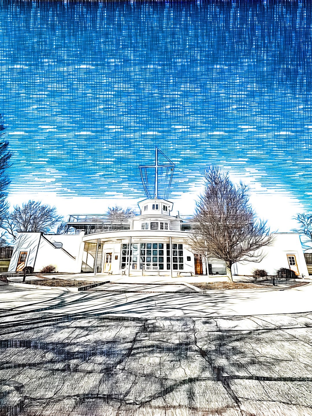 Culver Naval Building Painting - Etsy