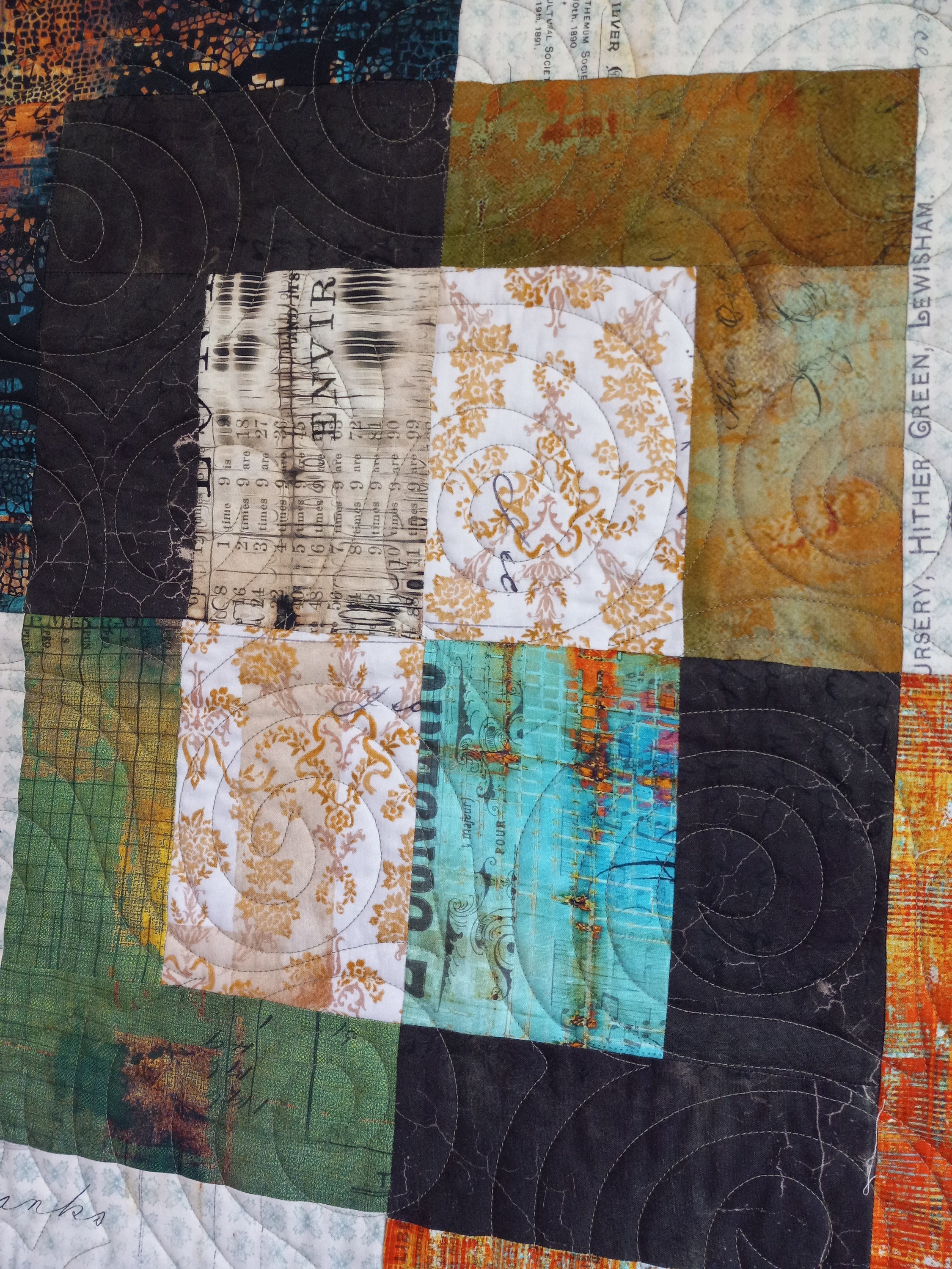 Amazing Tim Holtz Fabric Throw Sized Quilt - Etsy