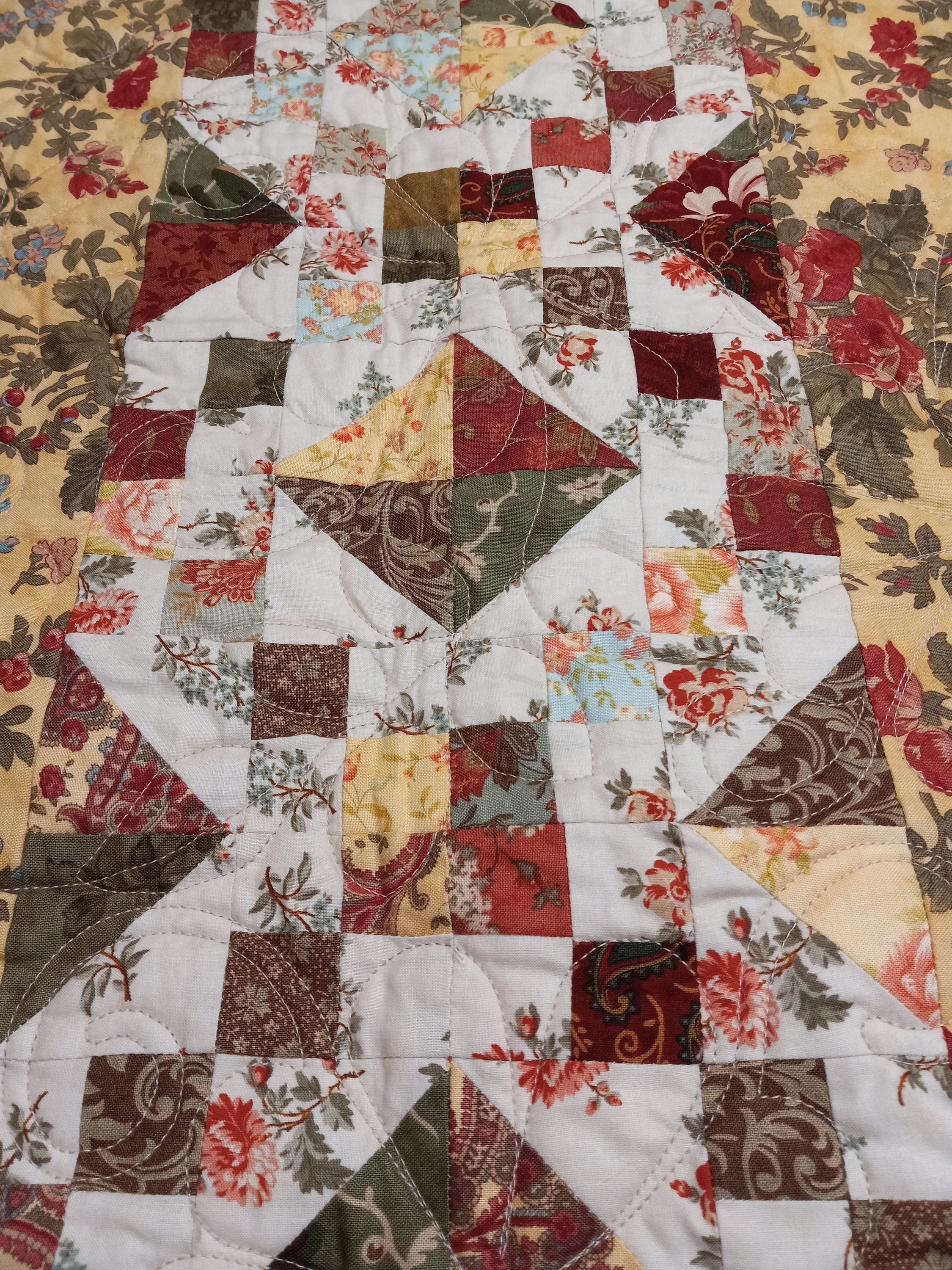 Queen Size Handmade Quilt Moda Fabrics - Etsy