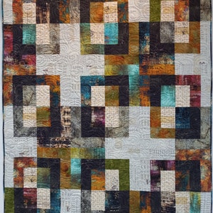 Amazing Tim Holtz Fabric Throw Sized Quilt - Etsy