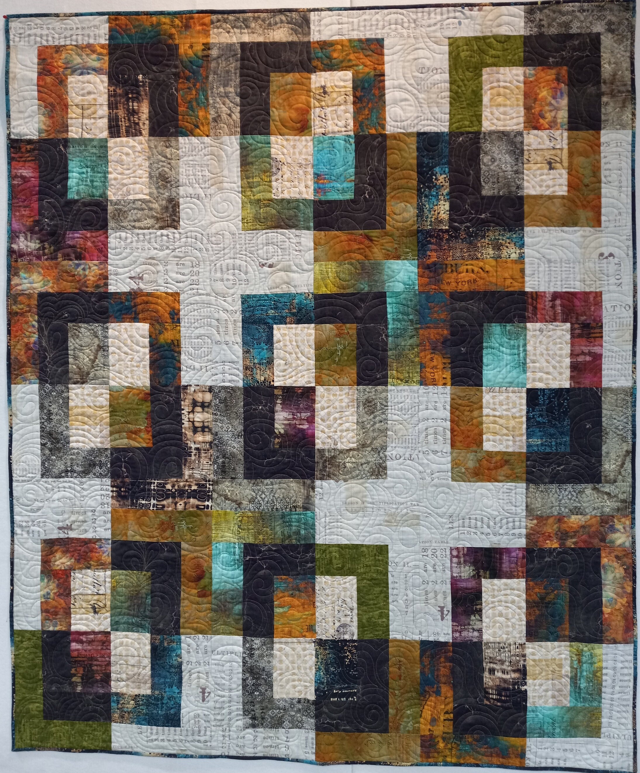 Amazing Tim Holtz Fabric Throw Sized Quilt - Etsy