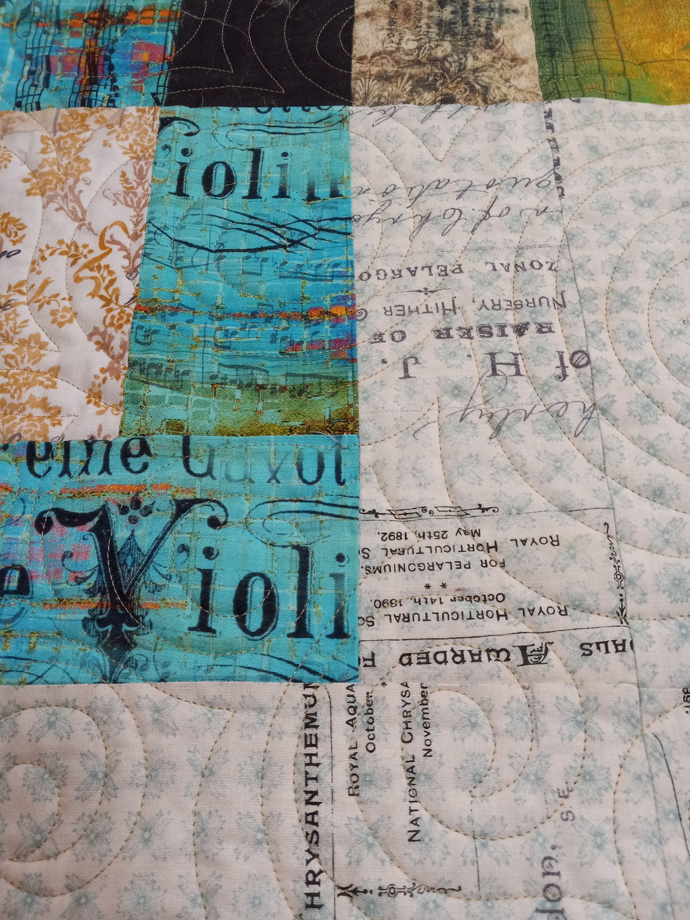 Amazing Tim Holtz Fabric Throw Sized Quilt - Etsy