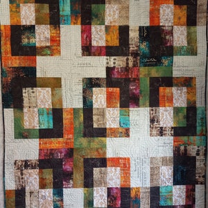 Amazing Tim Holtz Fabric Throw Sized Quilt - Etsy