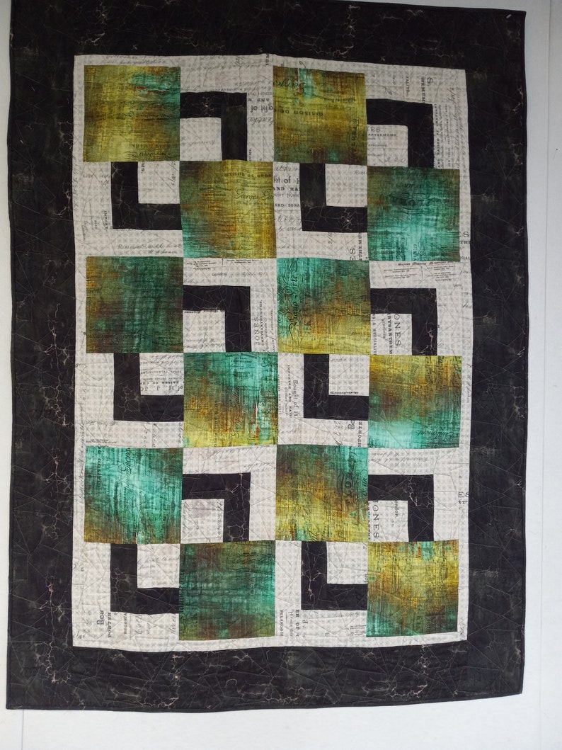 Tim Holtz Fabric Throw Sized Quilt - Etsy