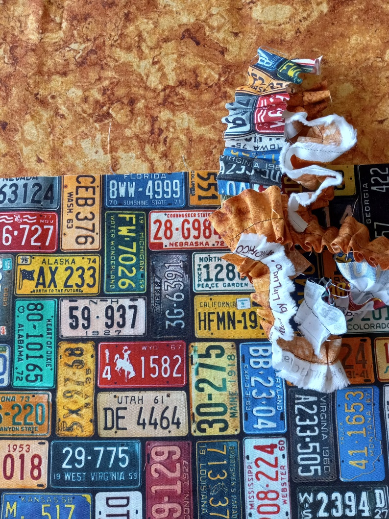 Vintage License Plate Fabric Junk Journaler's Cover Kit - Etsy