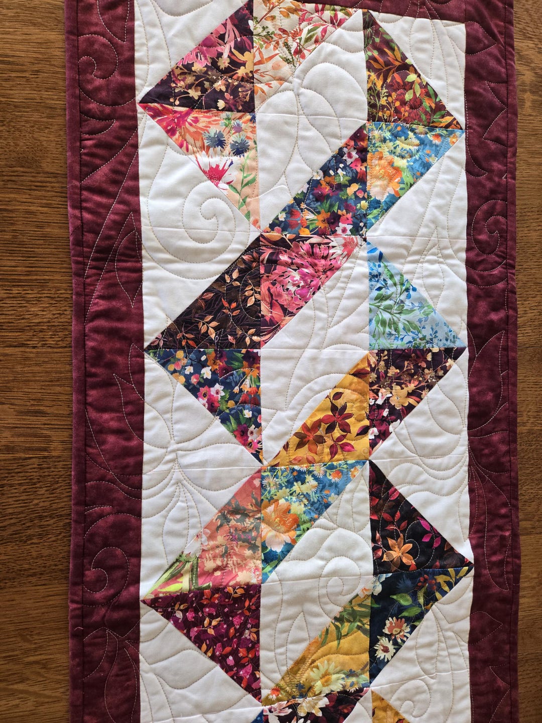 Table Runner in Vibrant Colors - Etsy