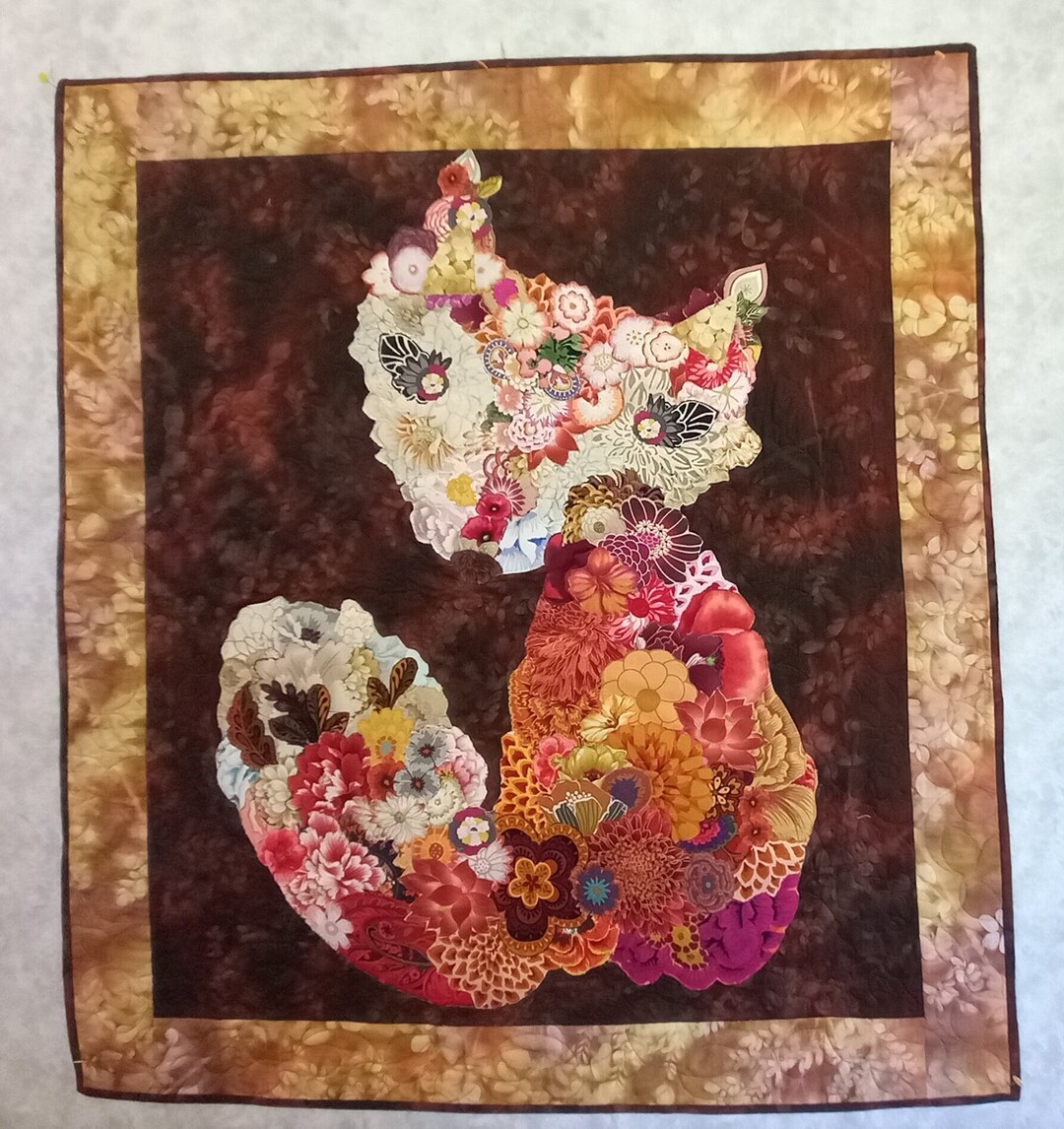 Fabric Collage Foxy Wall-hanging - Etsy