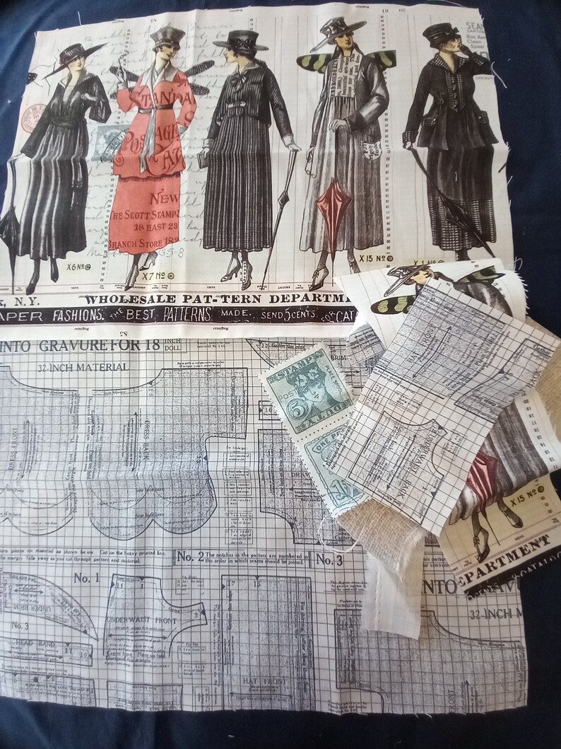Riley Blake sew Journal Vintage Print Fabric Junk Journaler's Cover Kit - Etsy