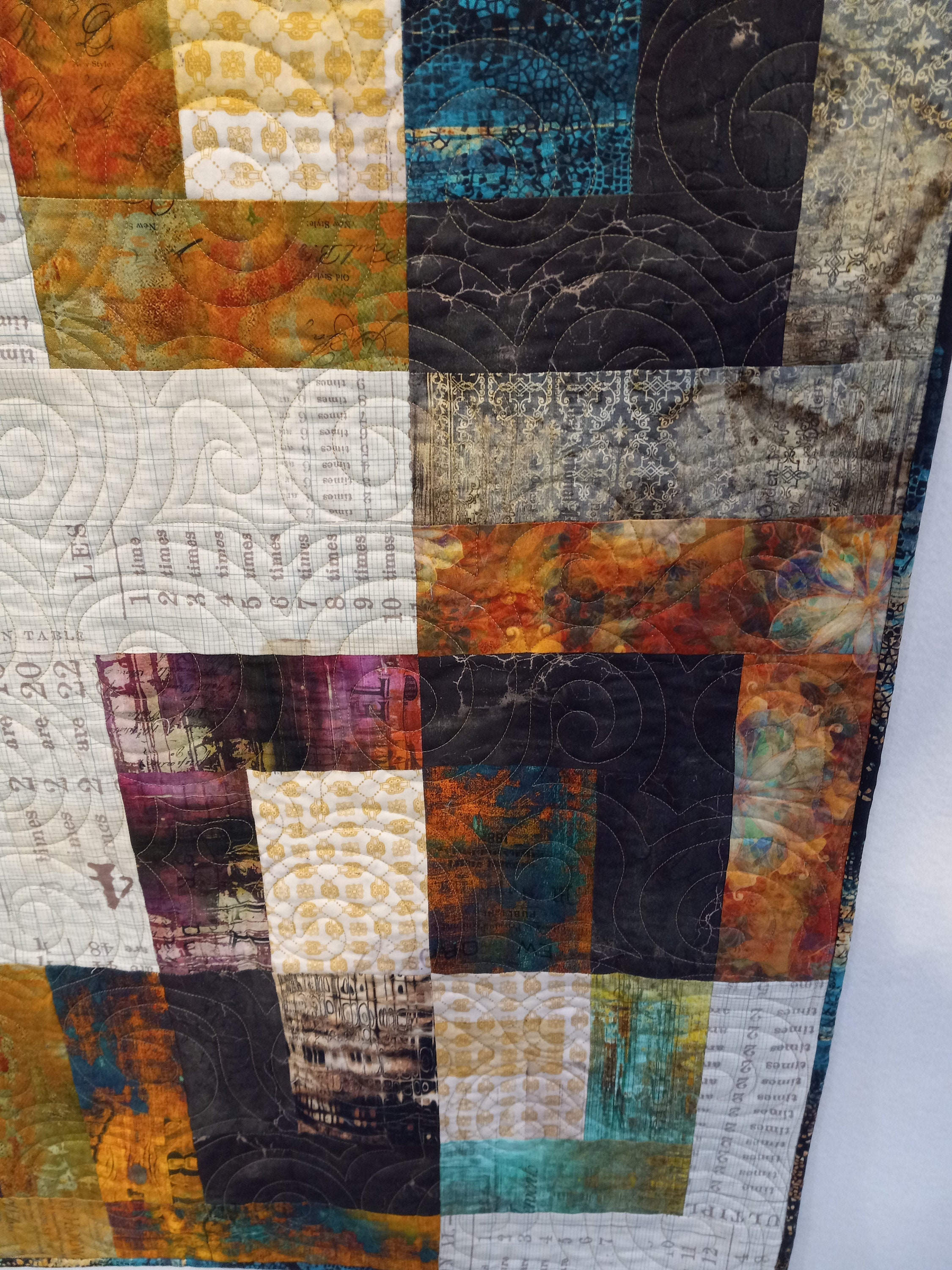 Amazing Tim Holtz Fabric Throw Sized Quilt - Etsy