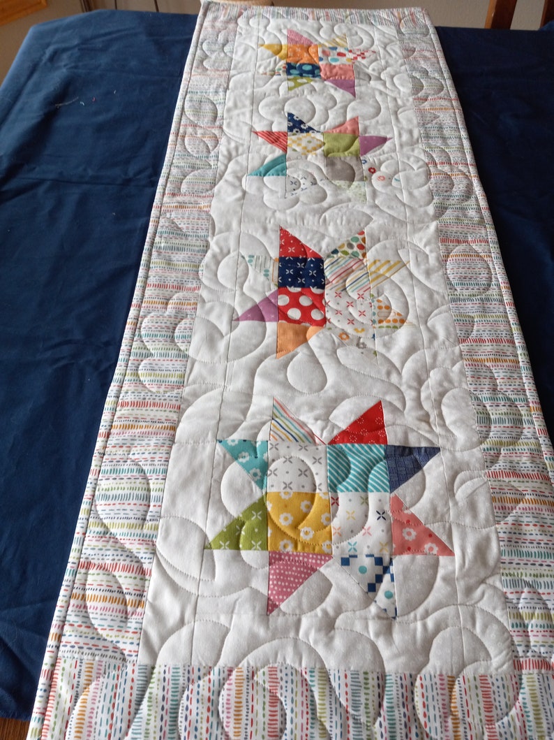Quilted Star Tablerunner - Etsy