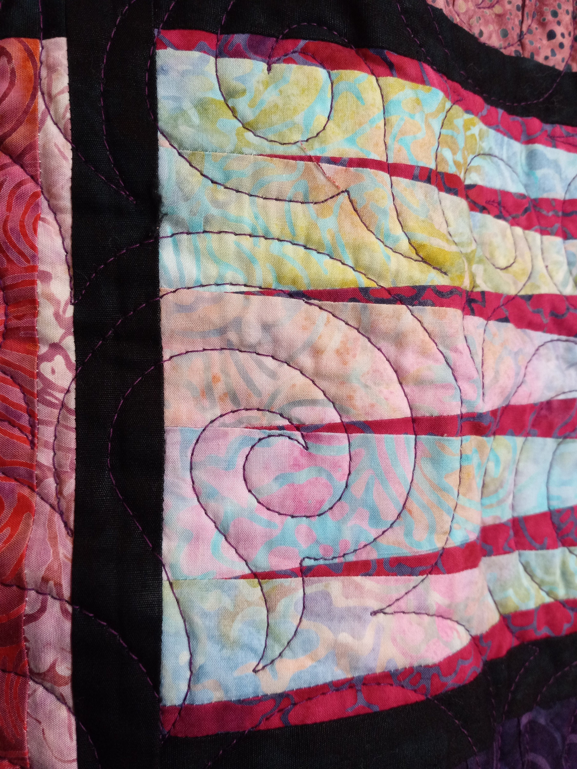 Paper Pieced Multi Colored Batik Throw Sized Quilt - Etsy