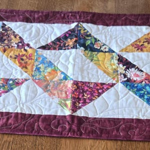 Table Runner in Vibrant Colors - Etsy