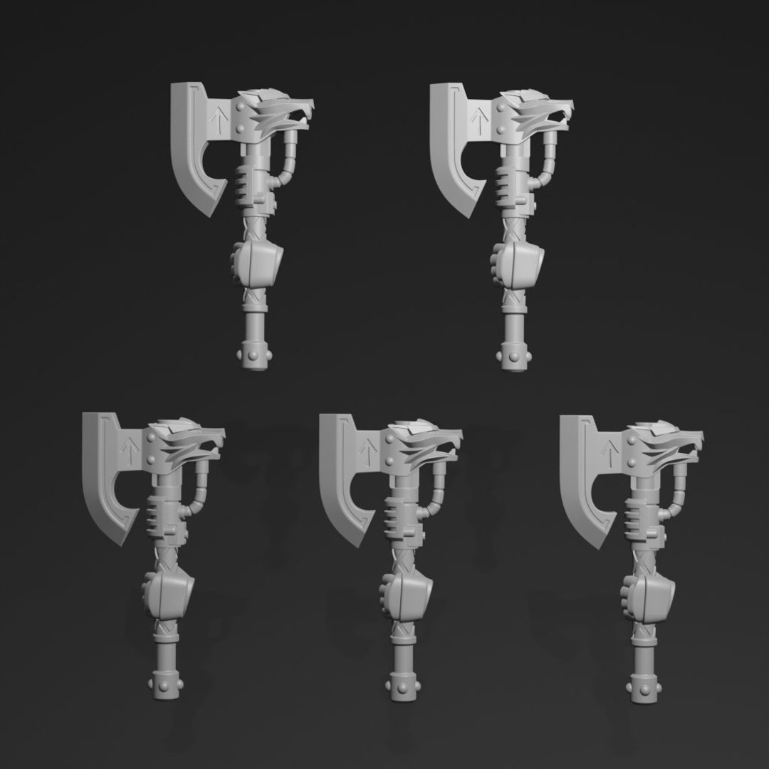 5 X Primal Hound Axe A Left Hand Greytide Studio - Etsy