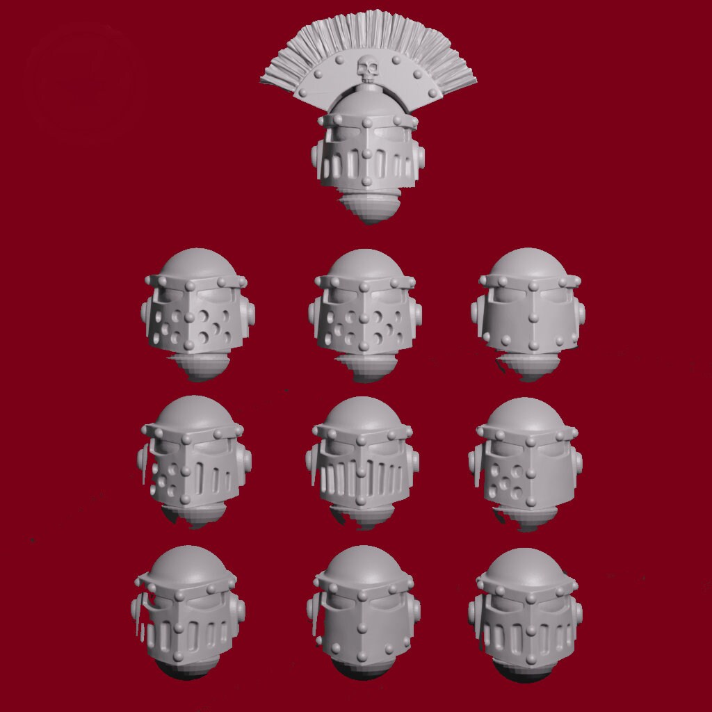 10 X M3 Helmets Helforged Miniatures - Etsy Sweden